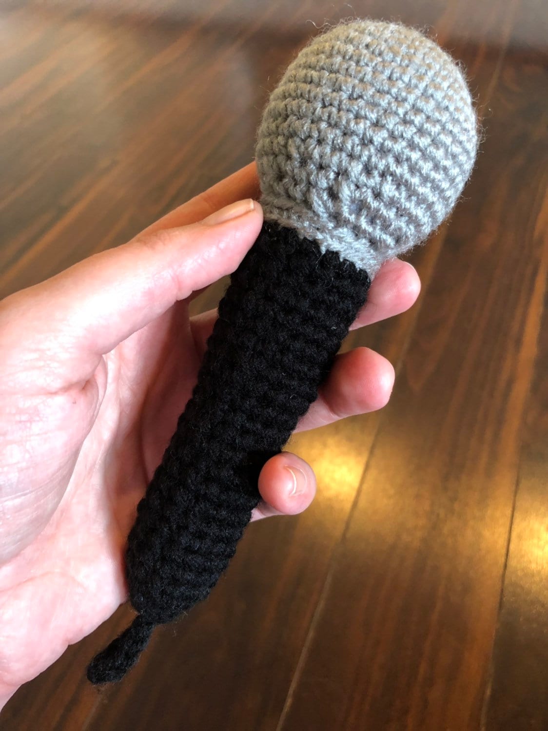 Microphone Rattle- Crochet Amigurumi Baby Toy - Etsy