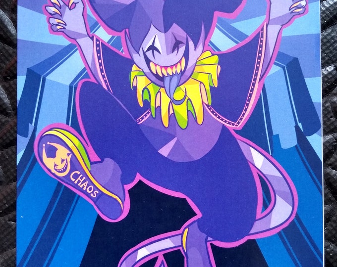 Deltarune Jevil Mini Print - Etsy