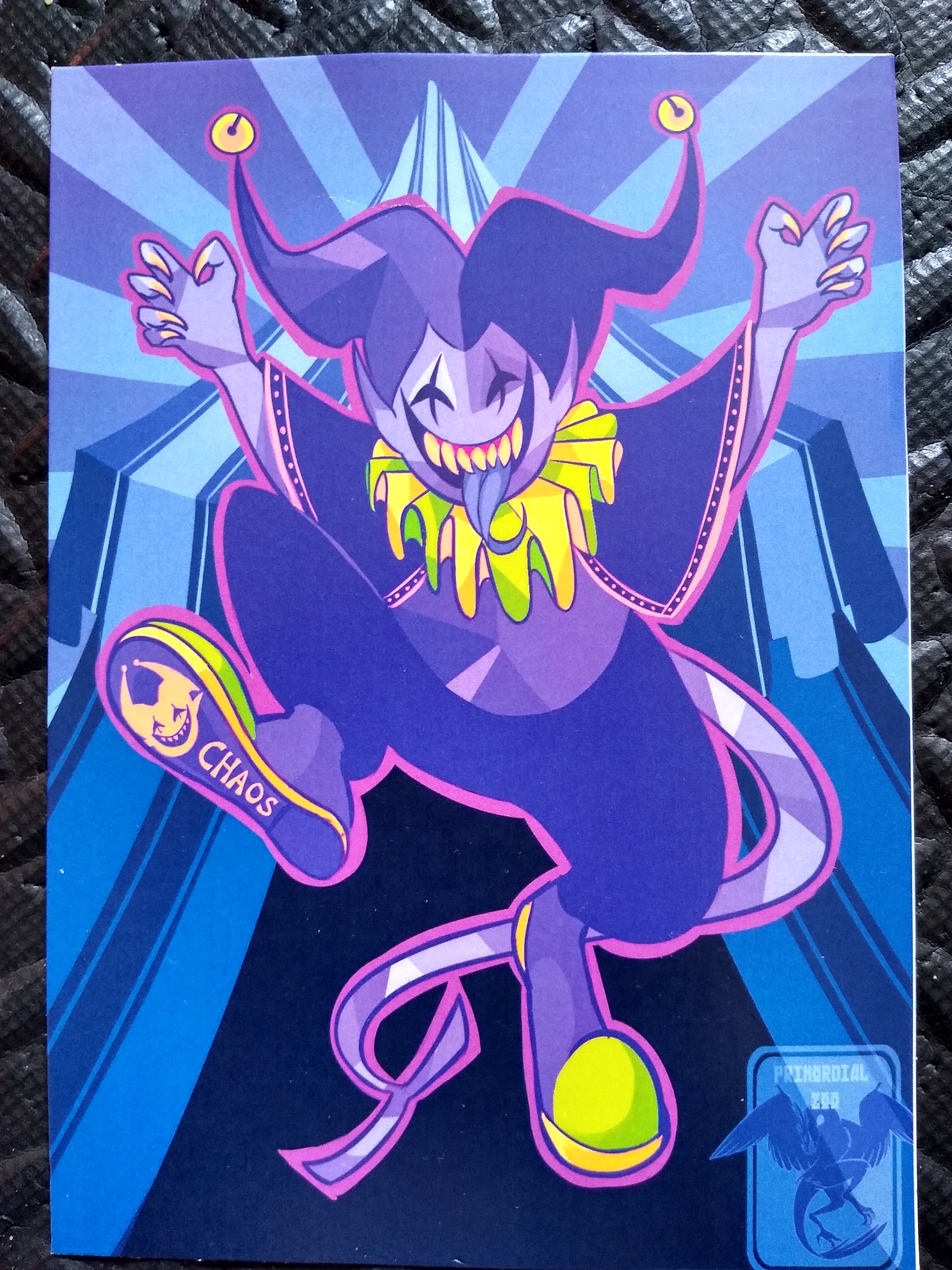 Deltarune Jevil Mini Print - Etsy UK
