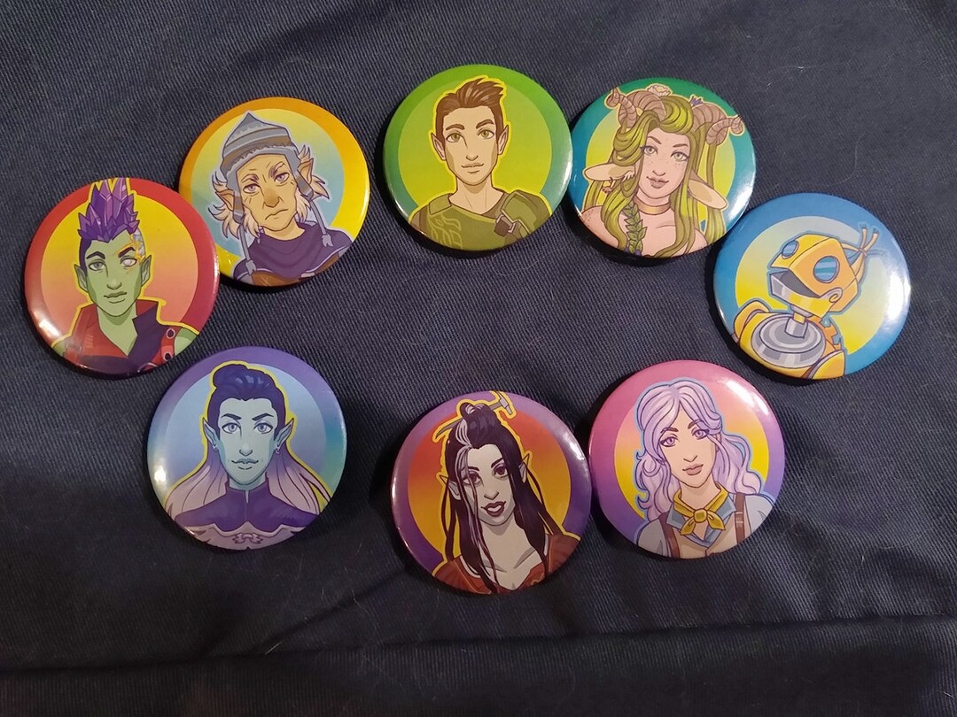 Critical Role Bells Hells Button Set + Individuals - Etsy