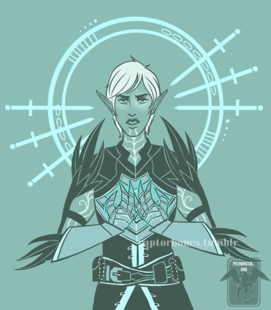 Dragon Age Lyrium Ghost Print - Etsy