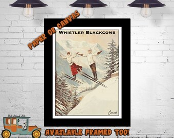 Whistler Blackcomb Poster - Etsy