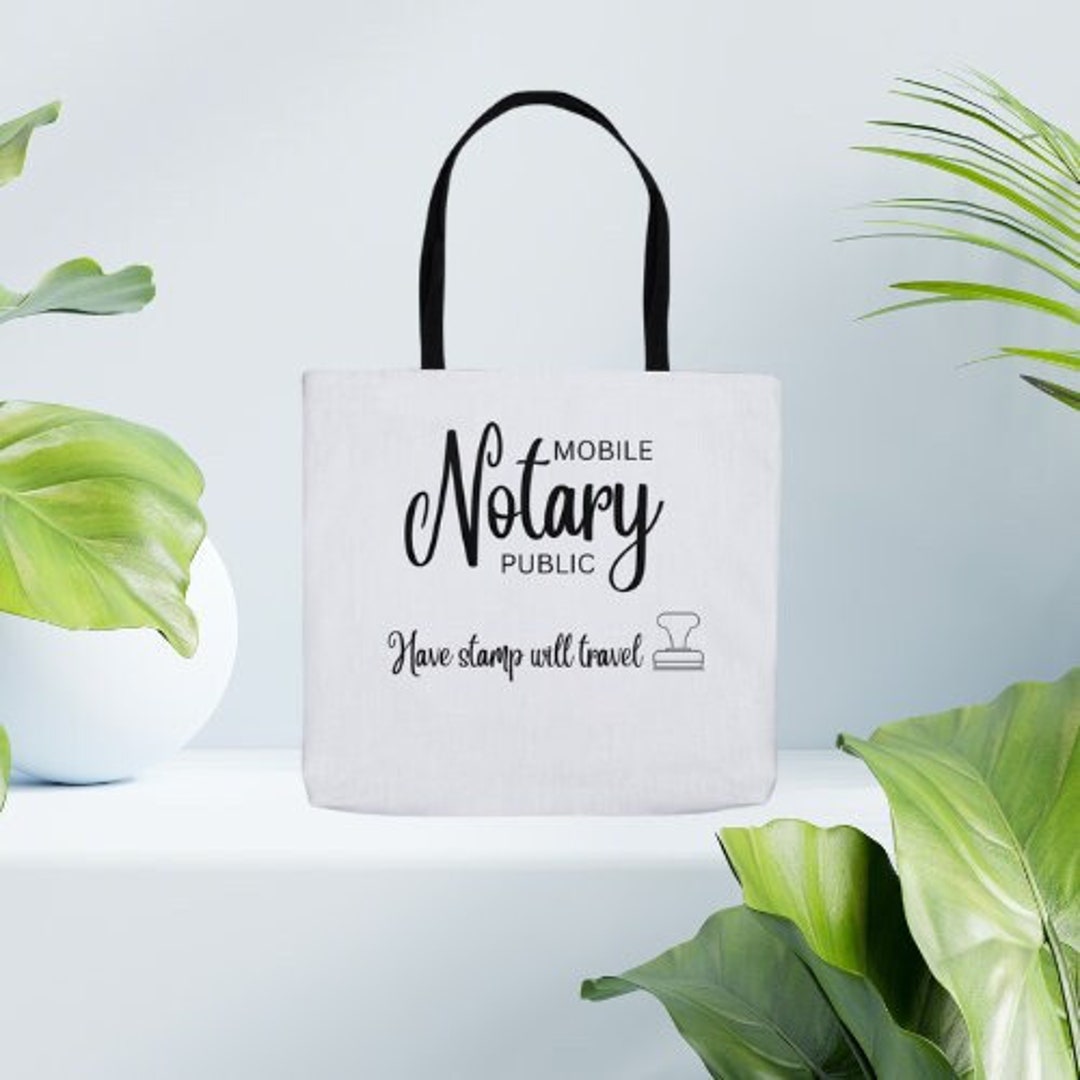 Notary Tote Bag, Loan Signing Agents Bag, Mobile Notary Bag, Gift for ...