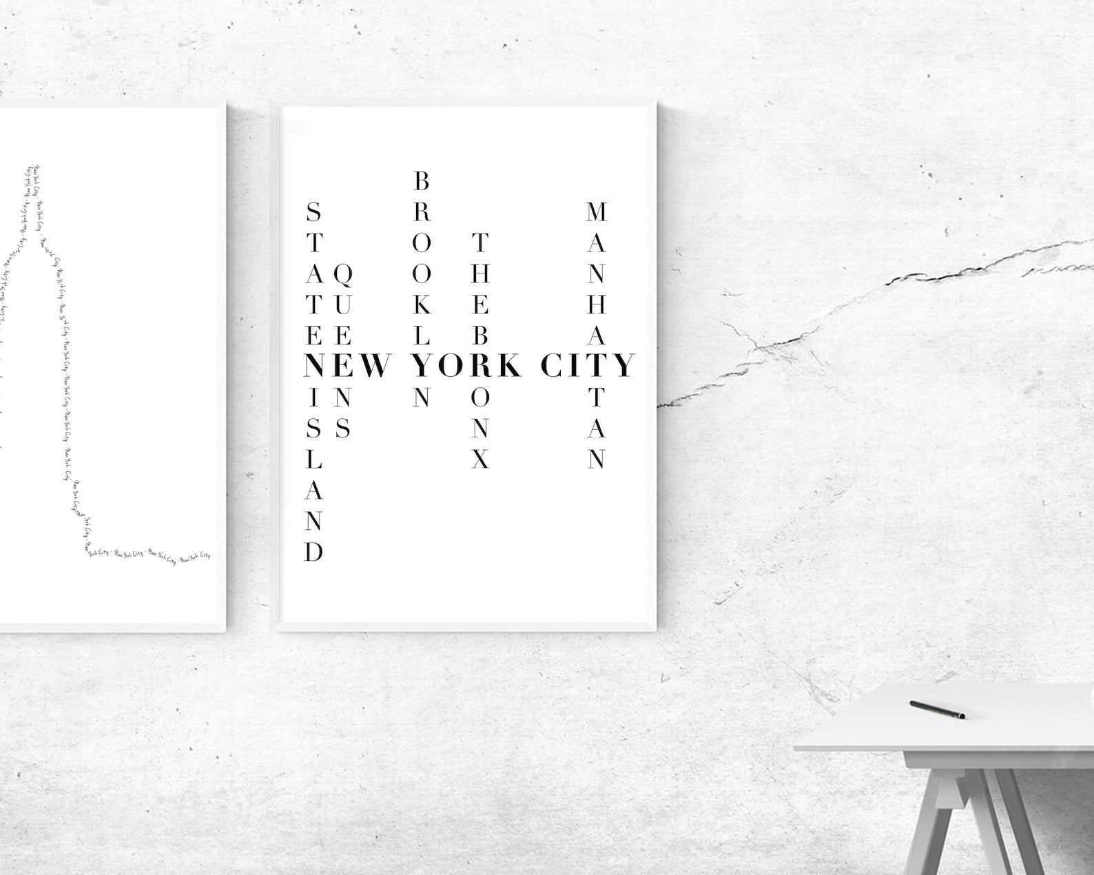 New York City Five Boroughs Art | Digital Download, Printable Wall Art ...