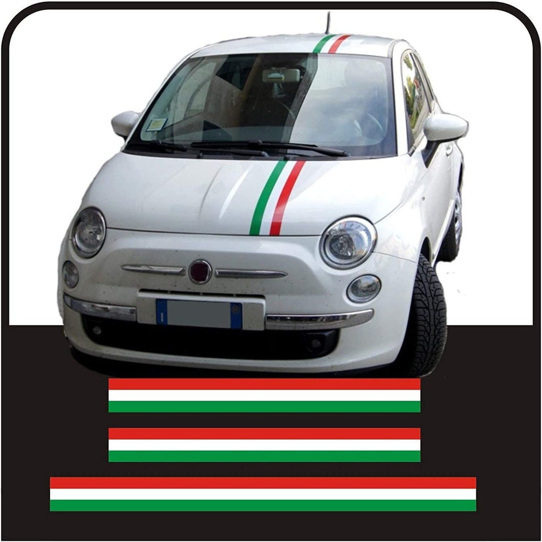 Italian Flag Fiat 500