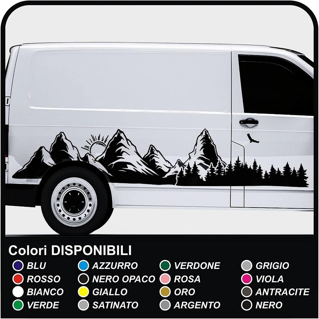 Mountain Stickers Van Graphics Stickers Decals Two-tone Stripes Vans ...