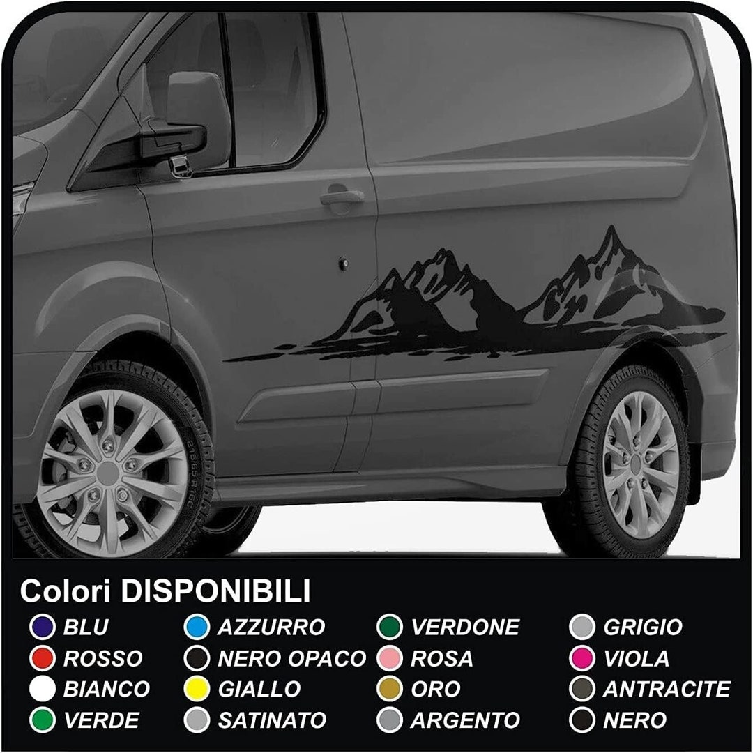 Mountain Stickers Van Graphics Stickers Decals Two-tone Stripes Vans ...