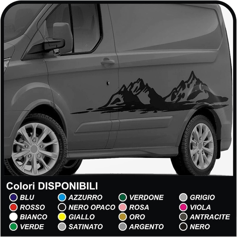 Mountain Stickers Van Graphics Stickers Decals Two-tone Stripes Vans ...