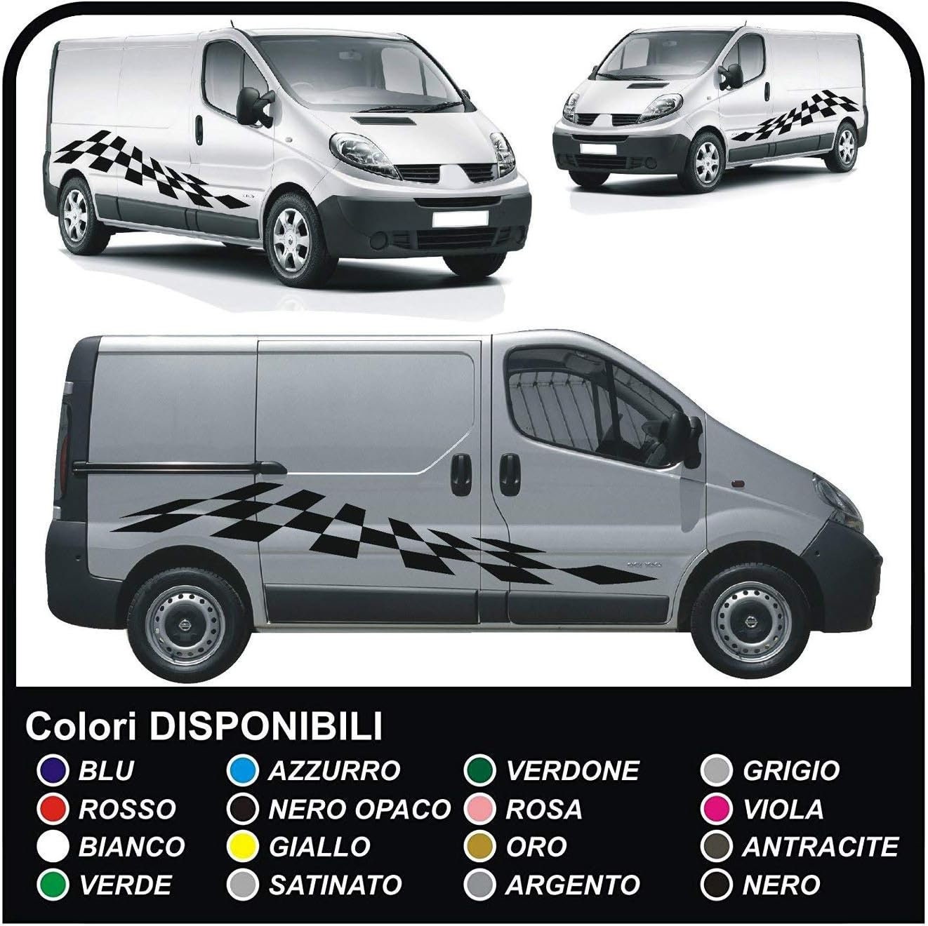 Adhesive Graphics Sticker Decals for Vans, Vans and Campers With Side ...