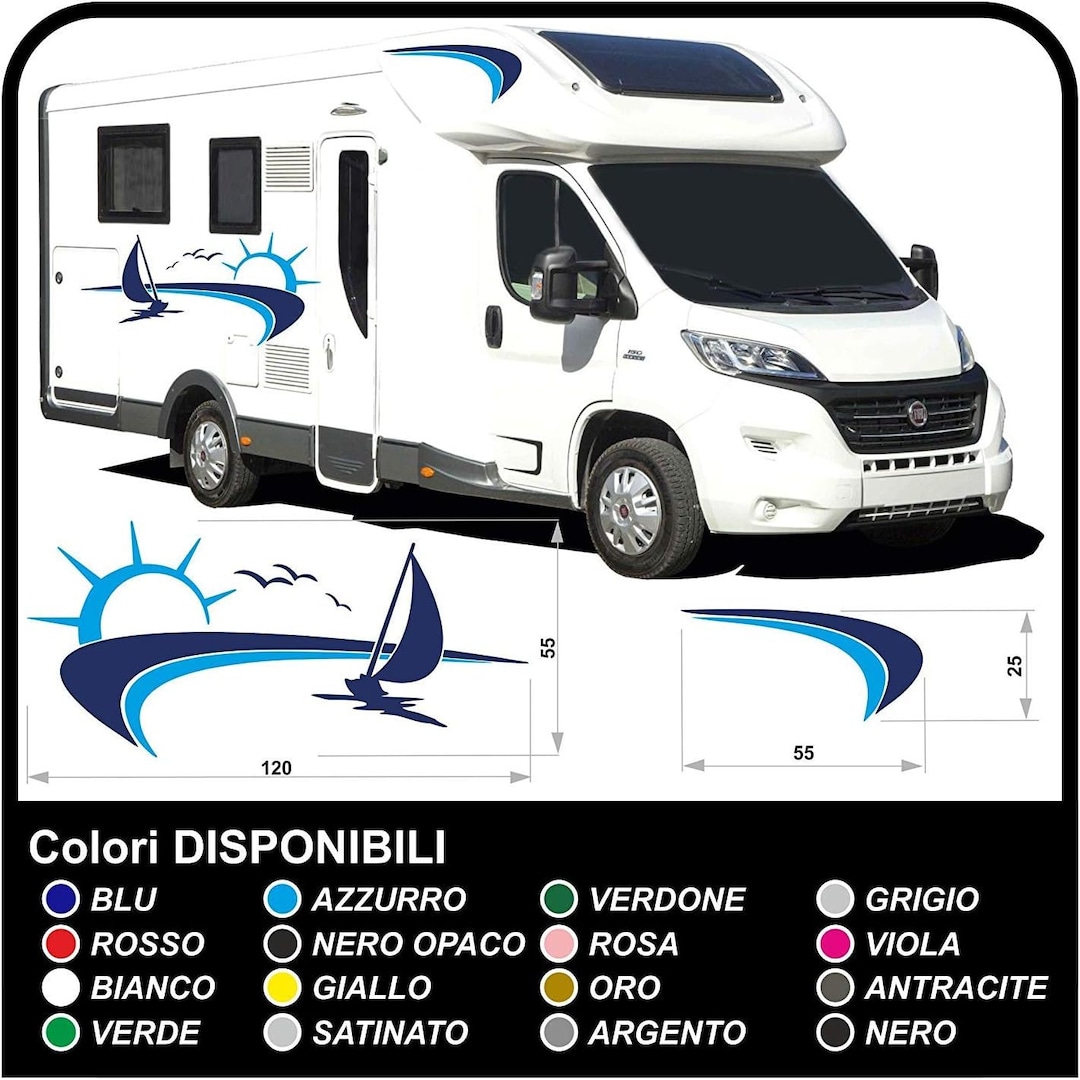 Stickers for CAMPER Graphics Decals Set Camper Caravan Caravan Stickers ...