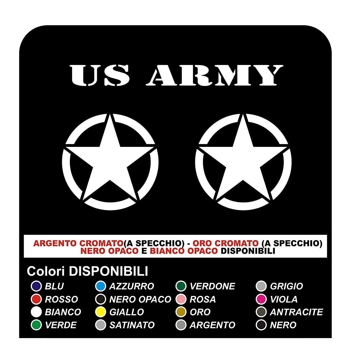 3 Pegatinas STELLA US ARMY cm 50x50 estrella militar 4X4 - Etsy España