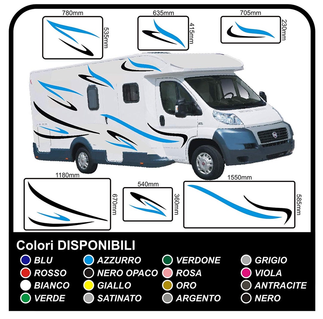 Stickers Camper Kit Complete Camper Caravan Van Set Camper Van Rv ...
