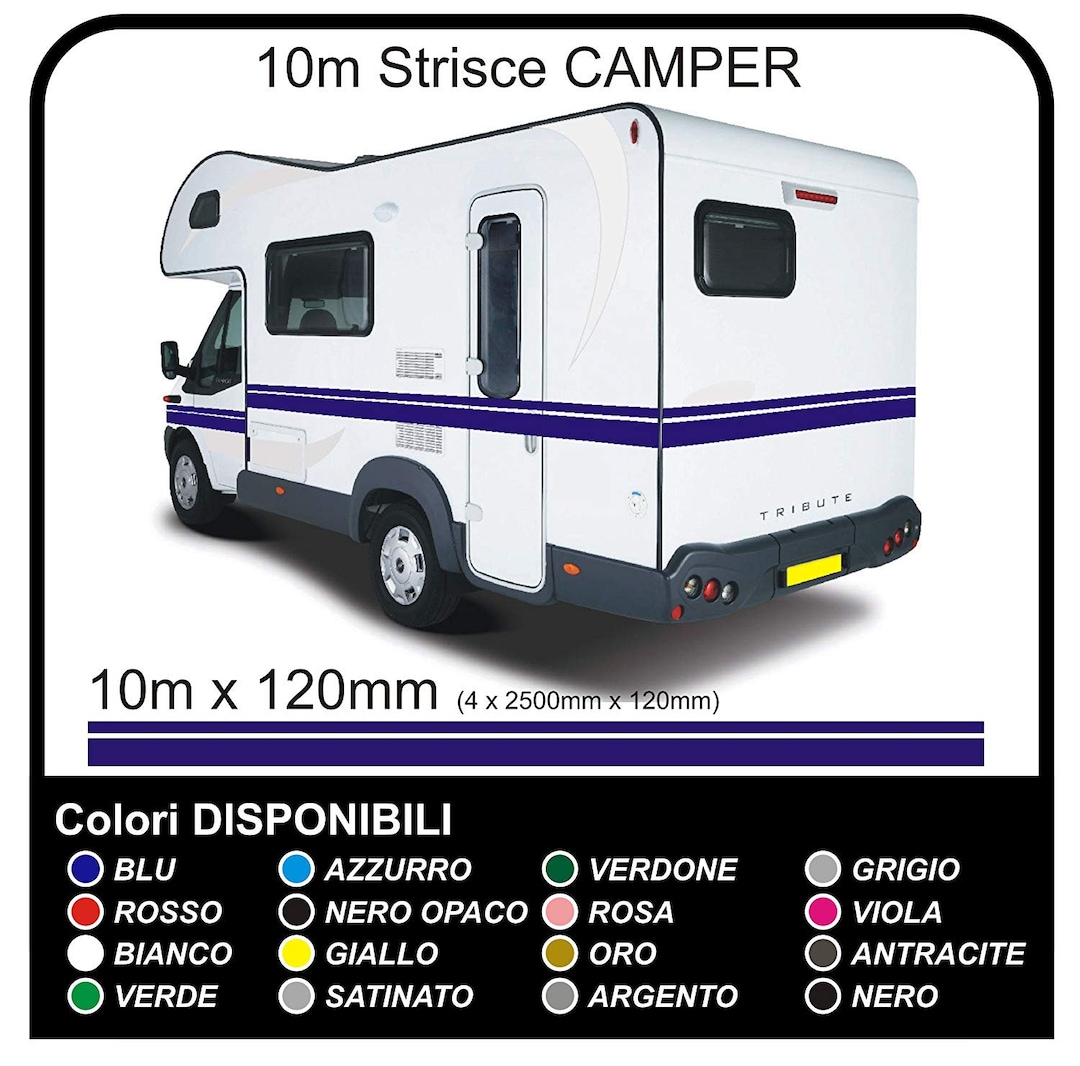 Stickers for Motorhomes in Vinyl Strips 10-metre Graphic Stickers ...