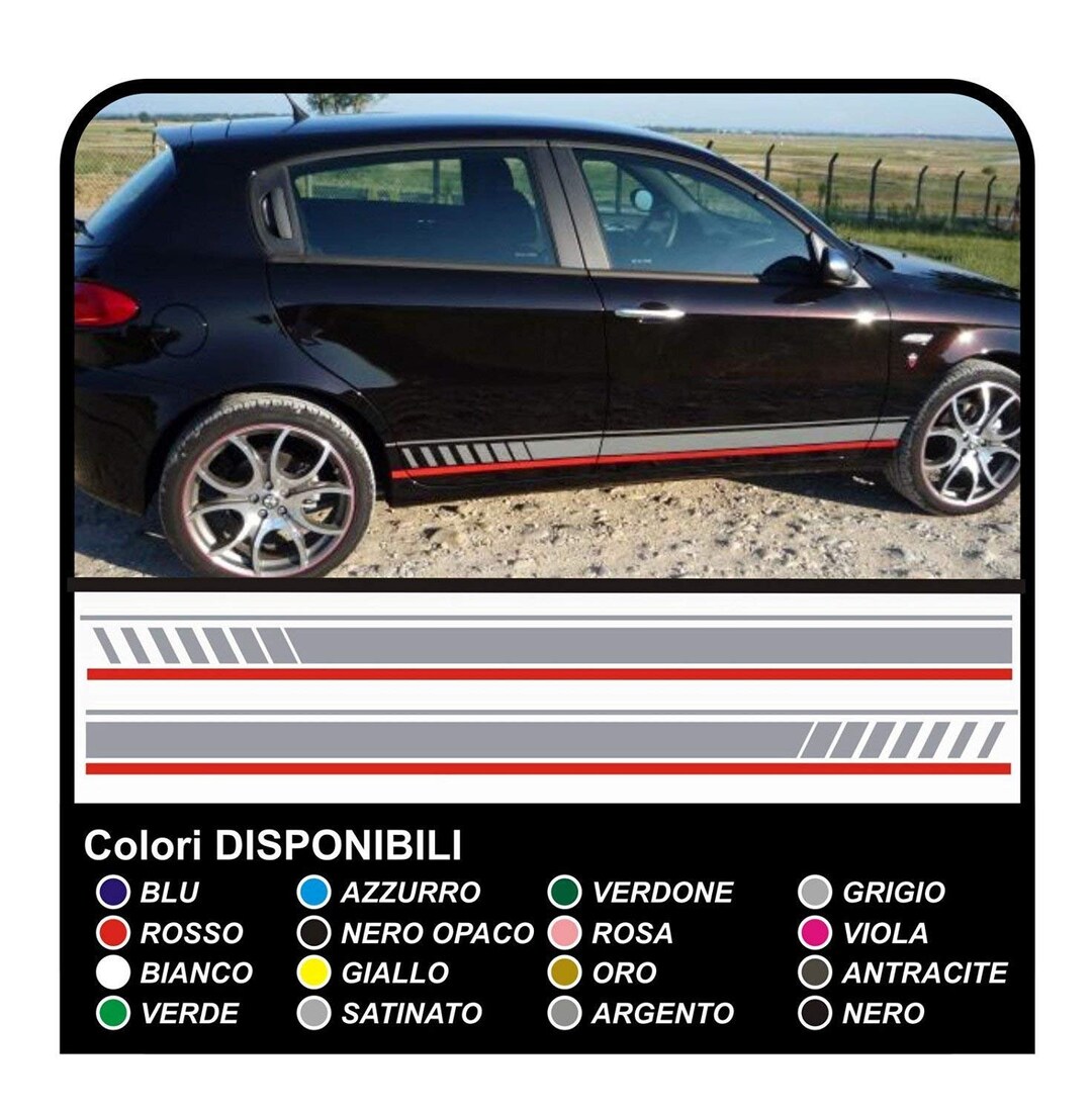 Car Stickers 147 Side Stickers Door Stickers Complete Kit Tuning Decals ...