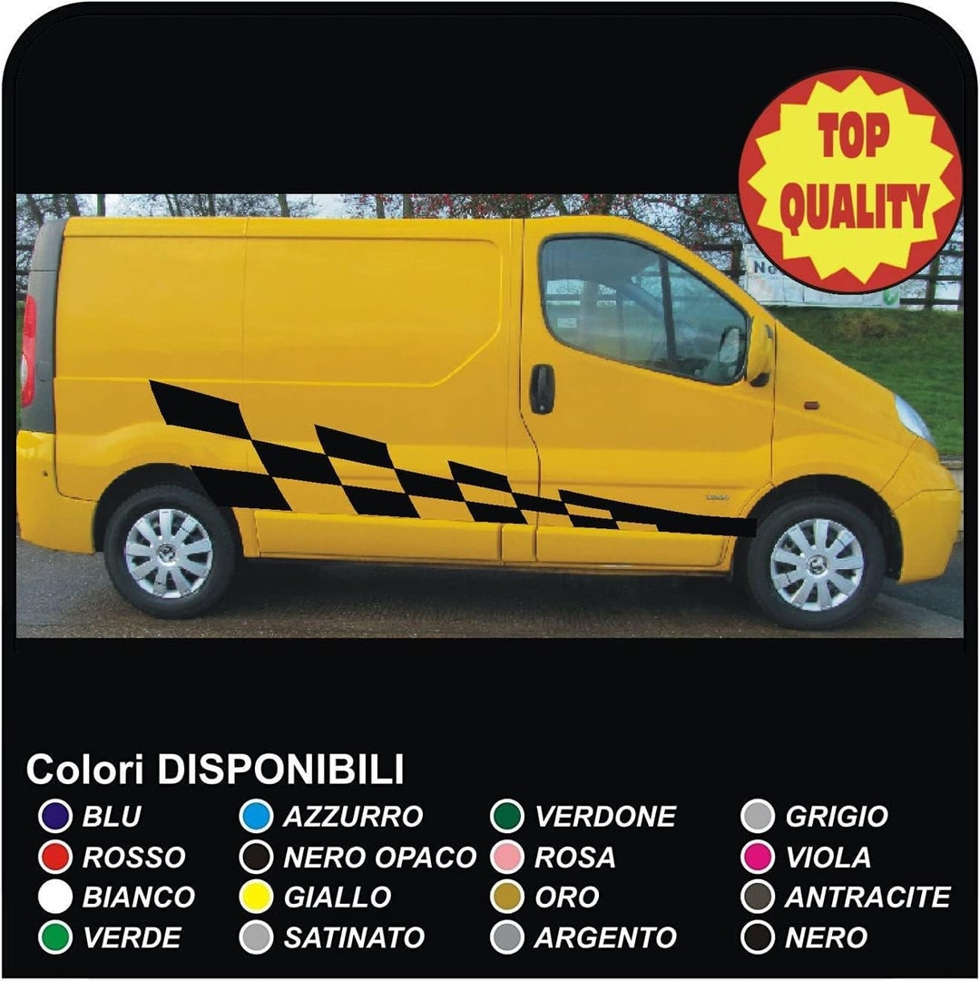 Adesivi Scacchiera Checkerai Van Grafica Stickers Decal - Etsy