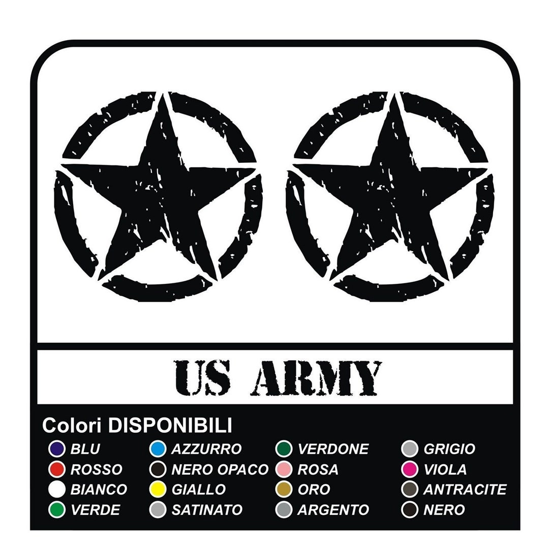 Stickers Star Military Helmet US ARMY Custom Motorcycles - Etsy