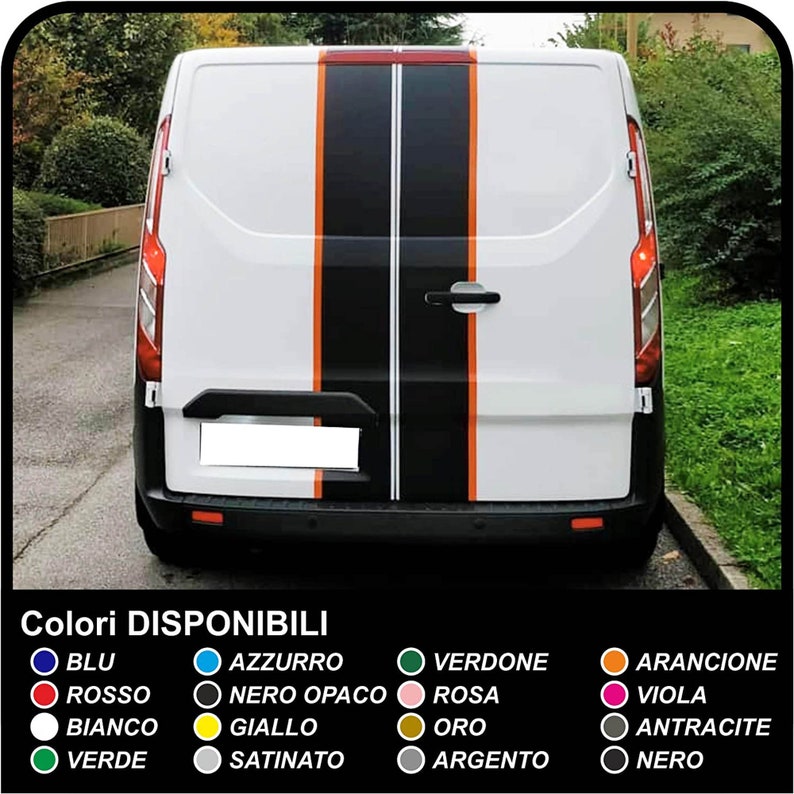 Stickers TRANSIT M-SPORT Two-tone Side and Bonnet Van Graphics Van ...