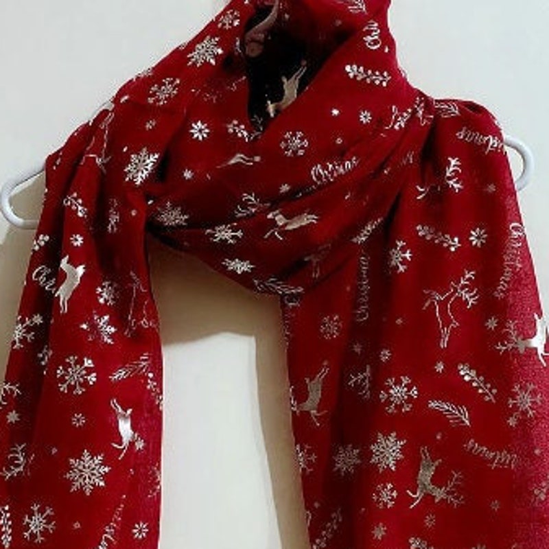 Christmas Scarves - Etsy