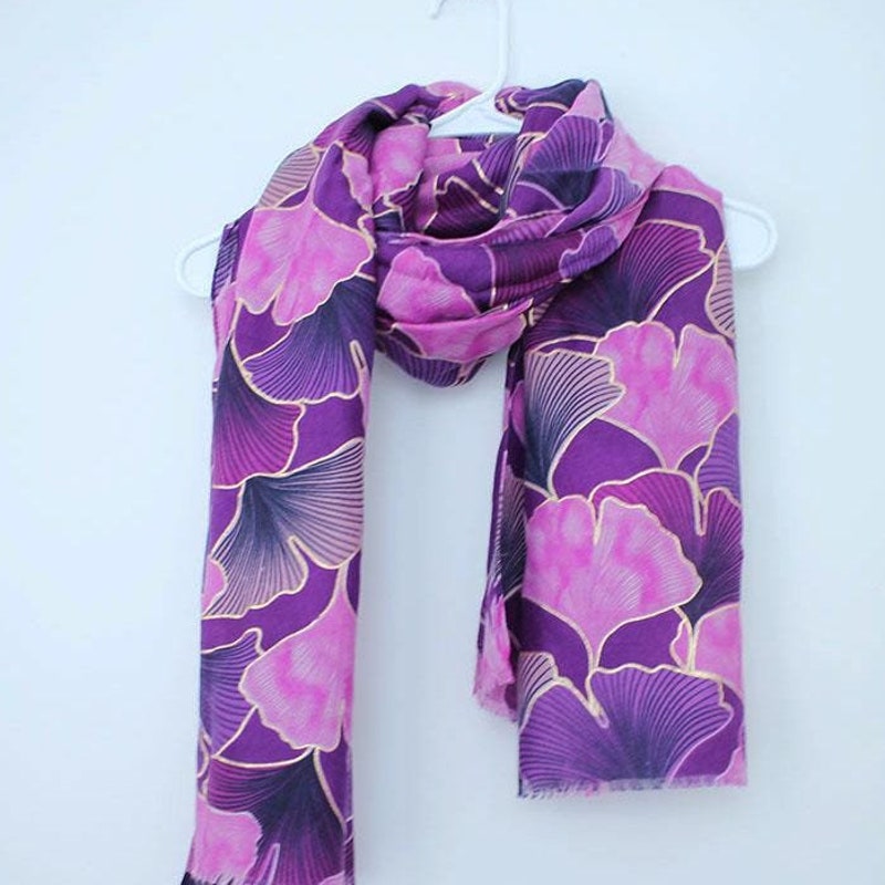Ginkgo Scarf - Etsy