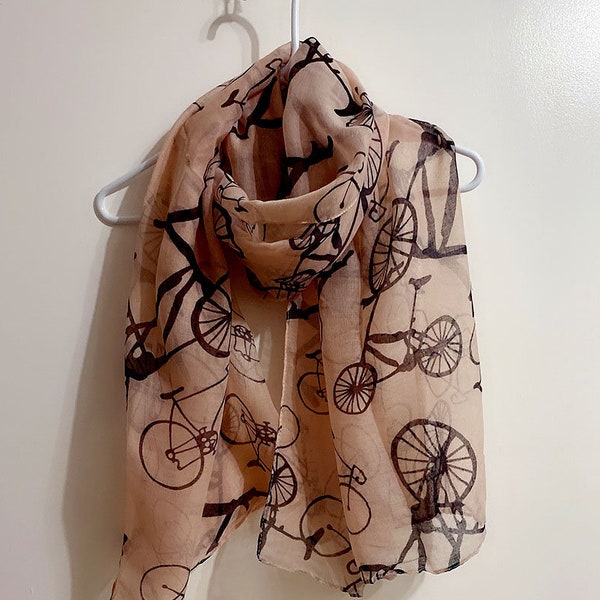 Bicycle Scarf - Etsy