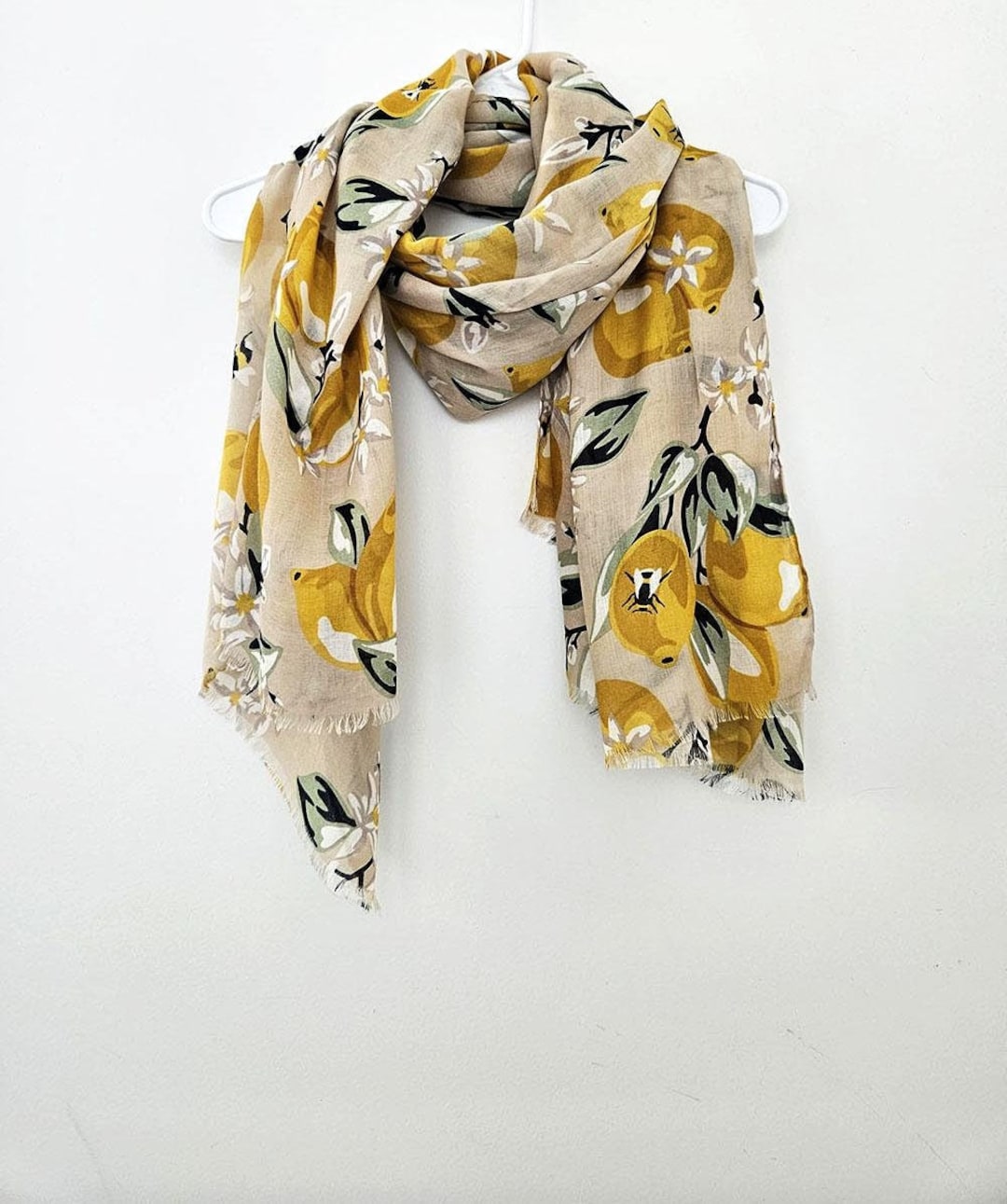 Lemon Scarf Lemon Tree Beige Scarves Shawls for Women Fall Autumn ...