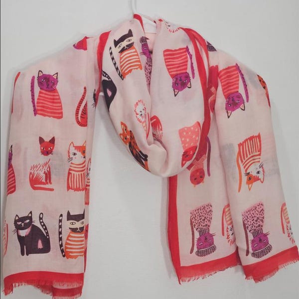 Cat Scarf - Etsy