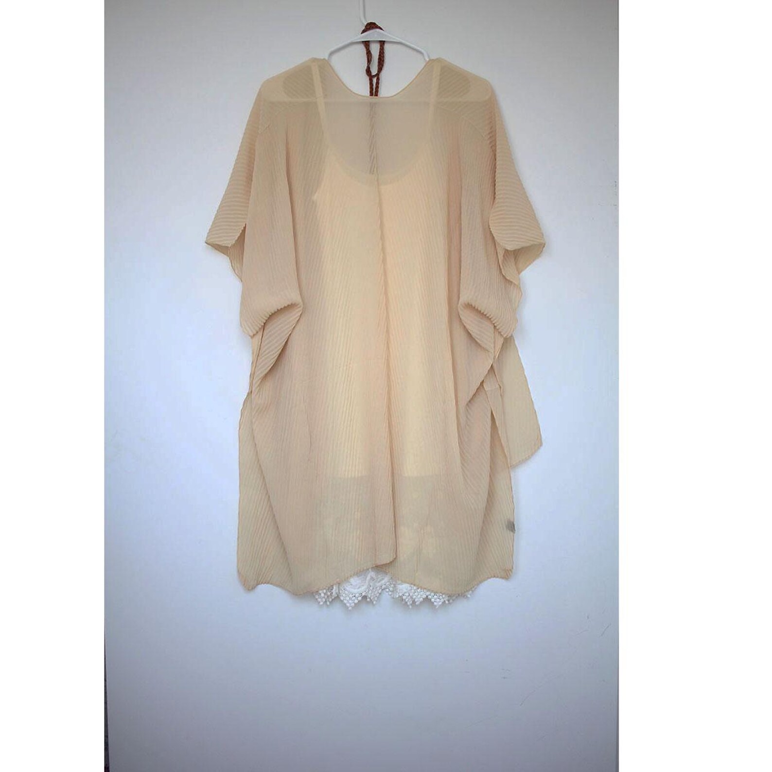 Womens Kimonos, Sage Green Solid Color Textured Kimono Duster, Kimonos ...