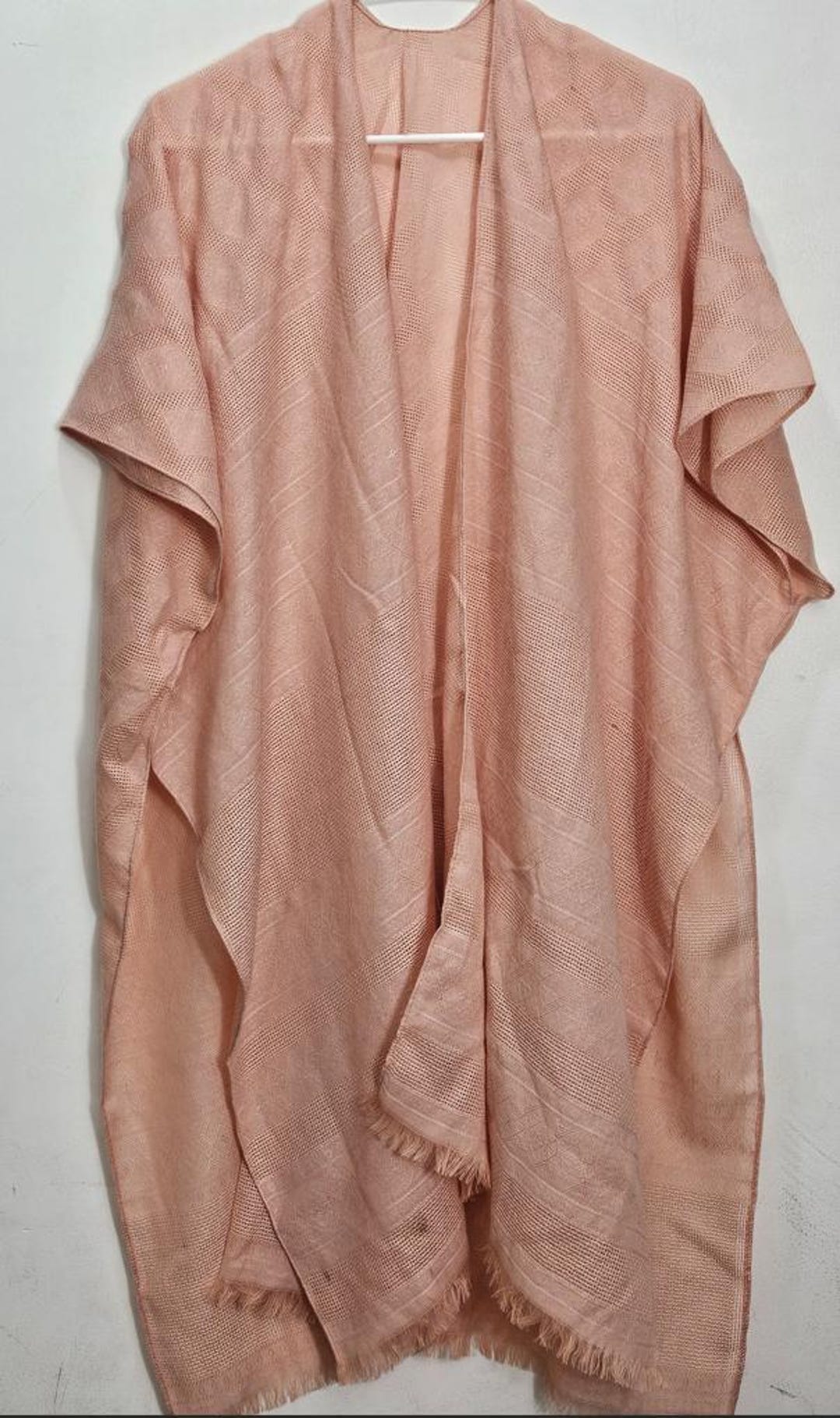 Pink Womens Kimonos, Textured Lightweight Solid Color Black Kimono ...
