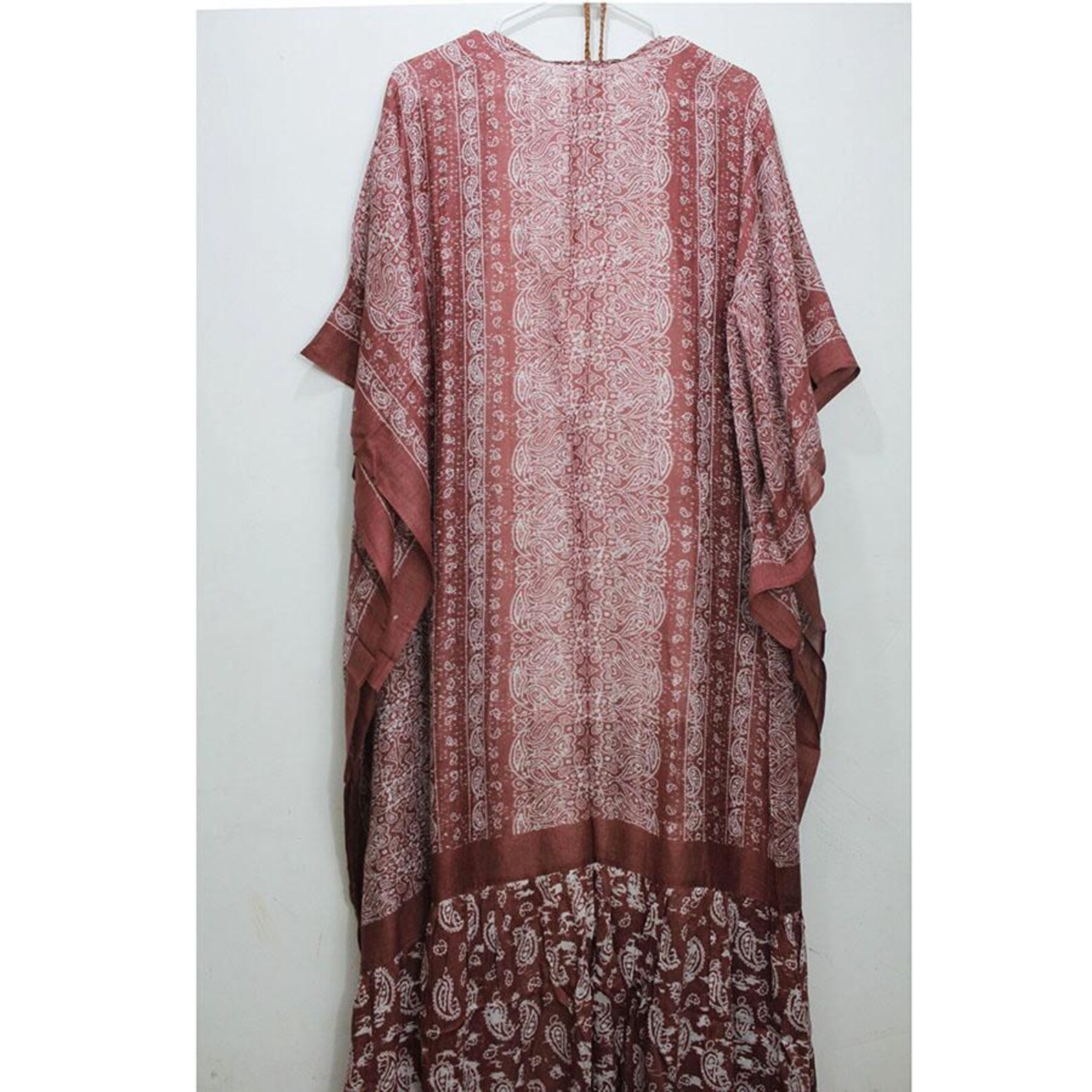 Long Ruffle Duster, Maxi Long Kimono, Paisley Womens Kimonos, Summer ...