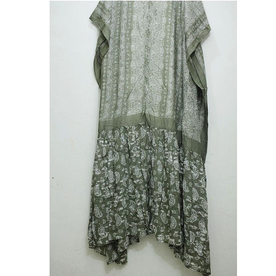 Long Ruffle Duster, Maxi Long Kimono, Paisley Womens Kimonos, Summer ...
