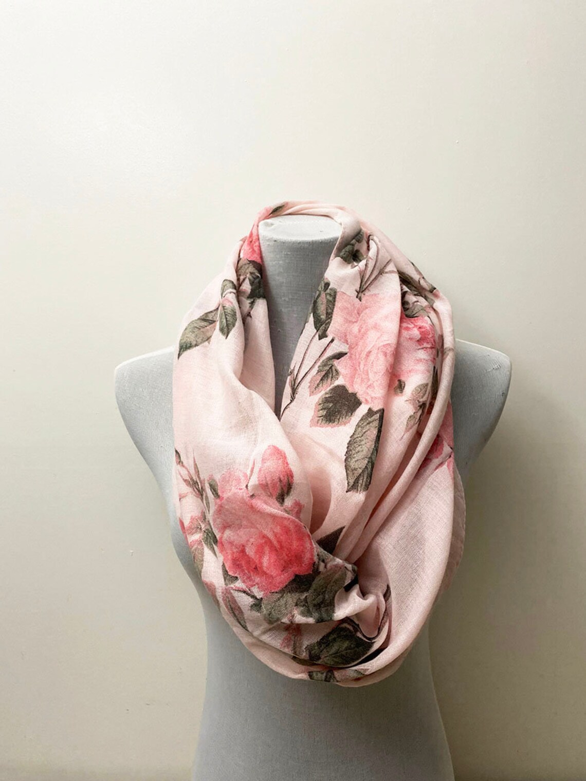 Rose Floral Print Scarf - Etsy