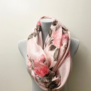 Rose Floral Print Scarf - Etsy