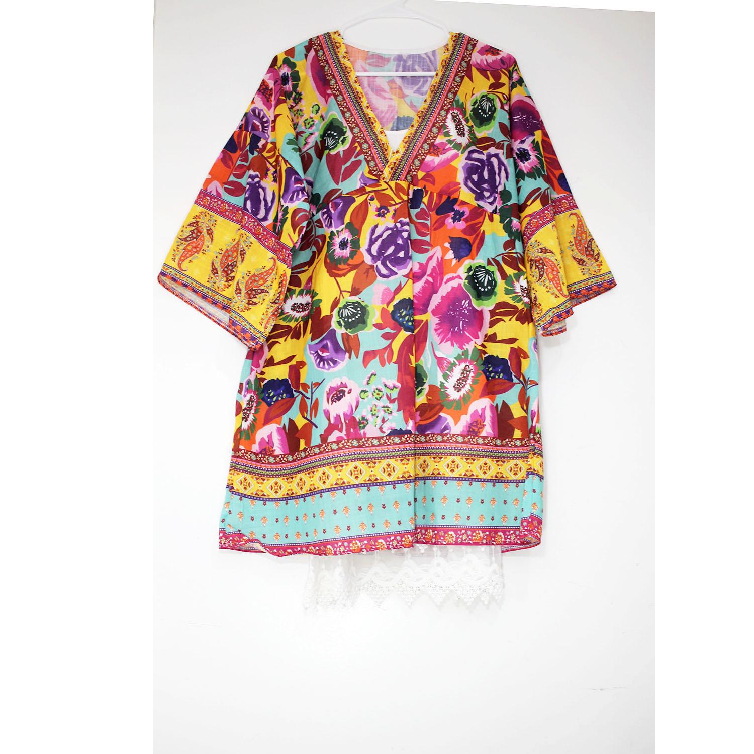 Crochet Lace Kimono Cardigan, Spring Summer Womens Kimonos, Solid Color ...