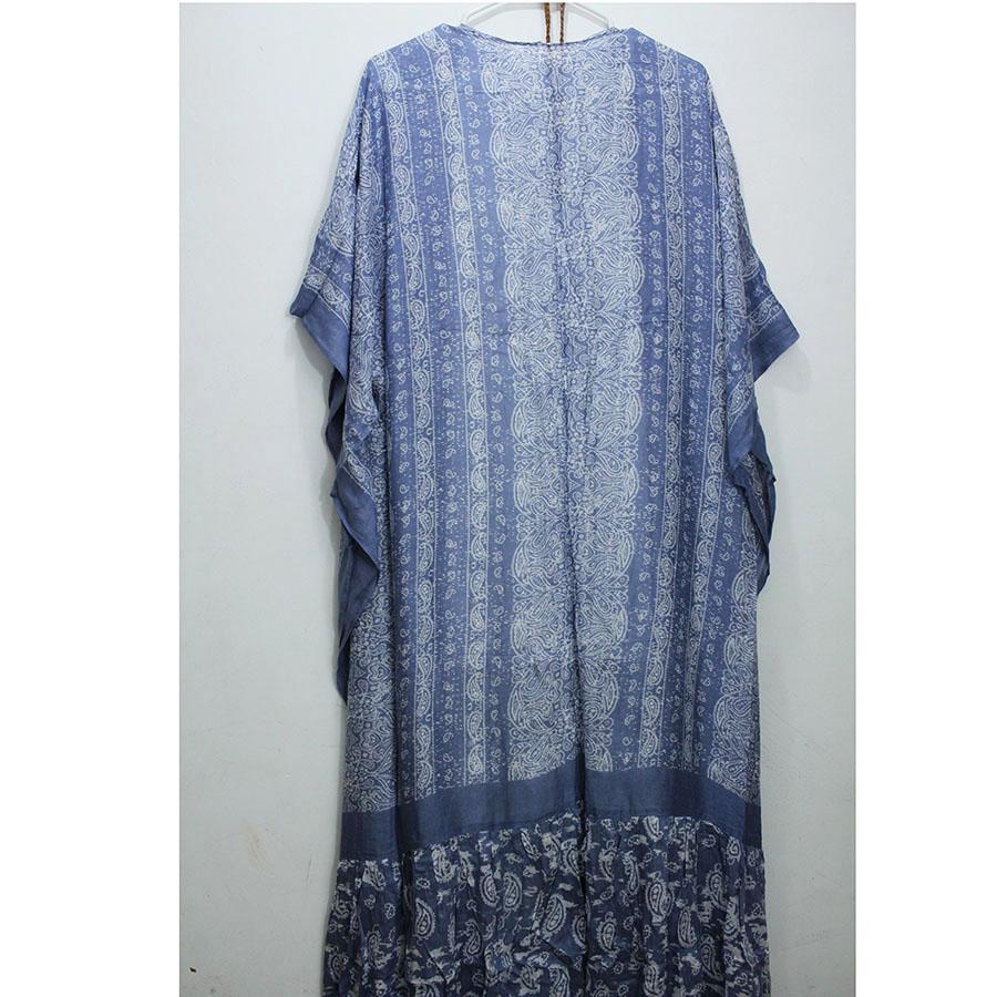 Long Ruffle Duster, Maxi Long Kimono, Paisley Womens Kimonos, Summer ...
