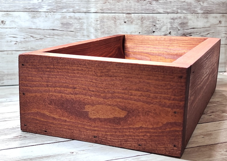 Handcrafted Wooden Box: Customizable Planter, Rustic Home Decor - Etsy