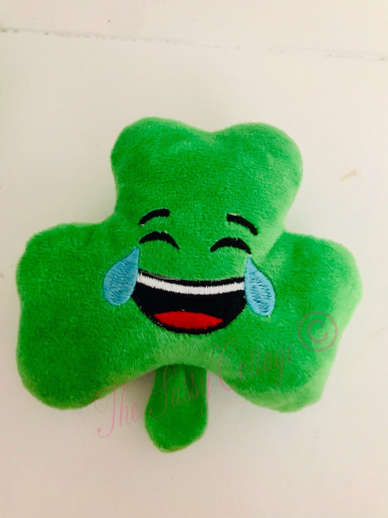 Shamrock Plush Personalized Toy St Patricks Day Clover - Etsy