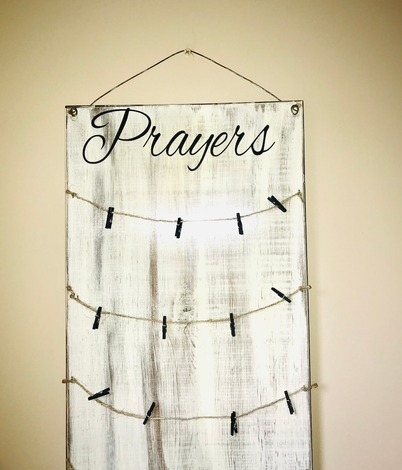 Prayer Board Inspirational Hanging Sign Prayer Reminder - Etsy