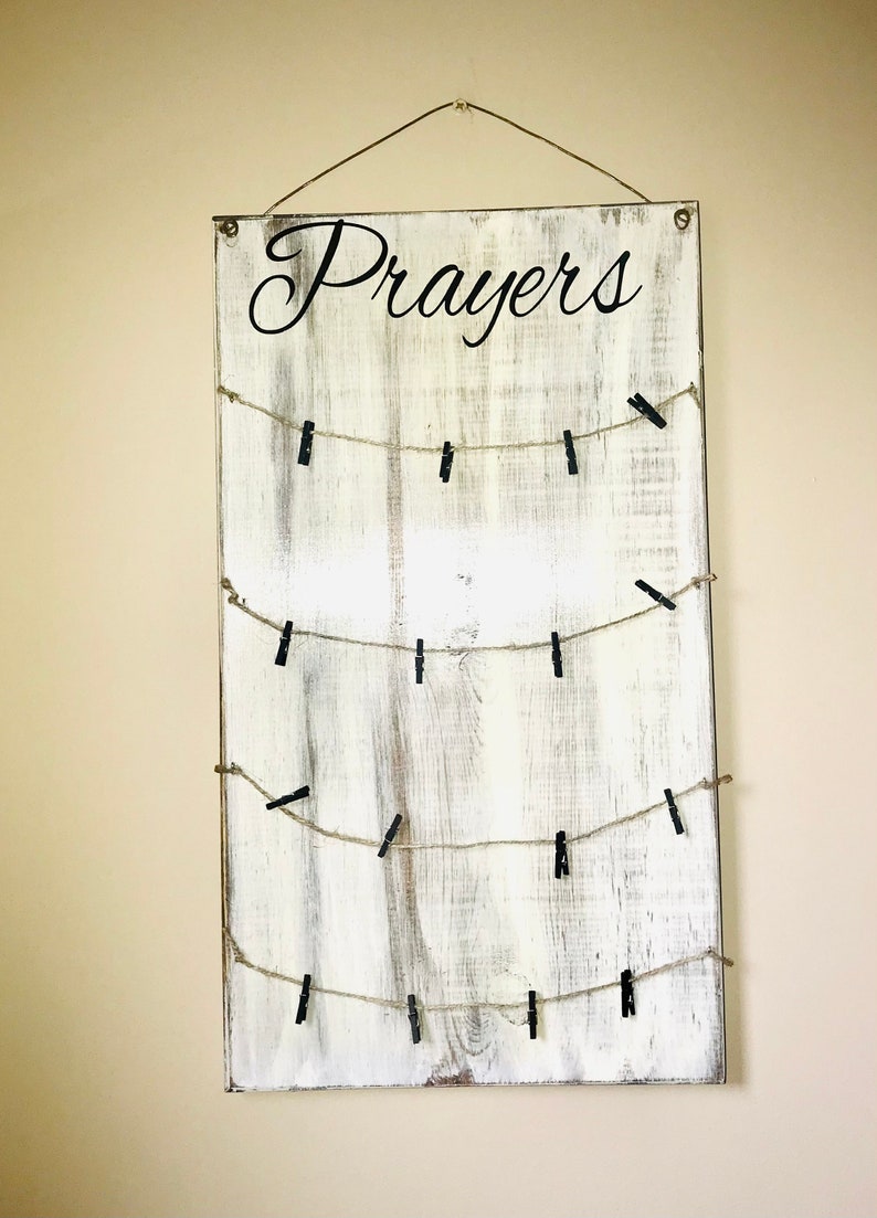 Prayer Board Inspirational Hanging Sign Prayer Reminder - Etsy