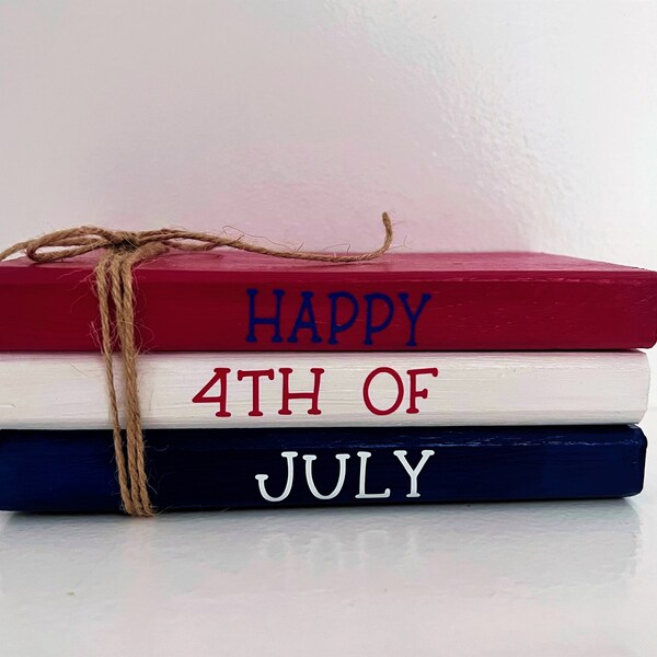 Patriotic Book Stack - Etsy
