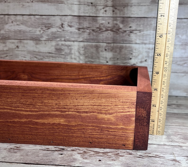 Handcrafted Wooden Box: Customizable Planter, Rustic Home Decor - Etsy