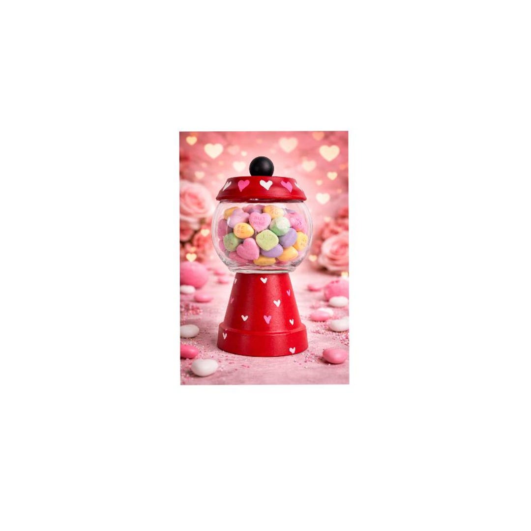 Valentine Candy Jar – Red Heart Sweet Treat Jar - Etsy