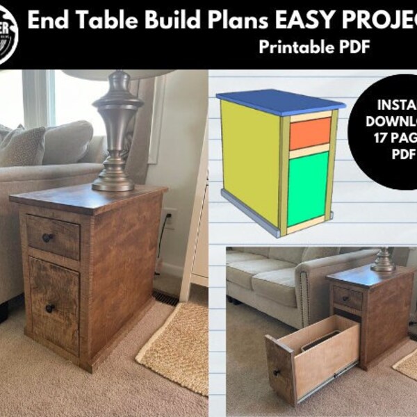 End Table Plans - Etsy