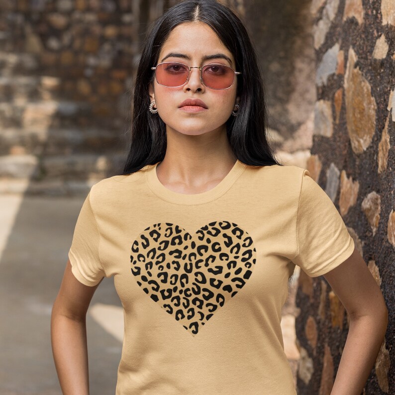 Layered Leopard Heart Svg Dxf Eps Jpg Png File Layered - Etsy