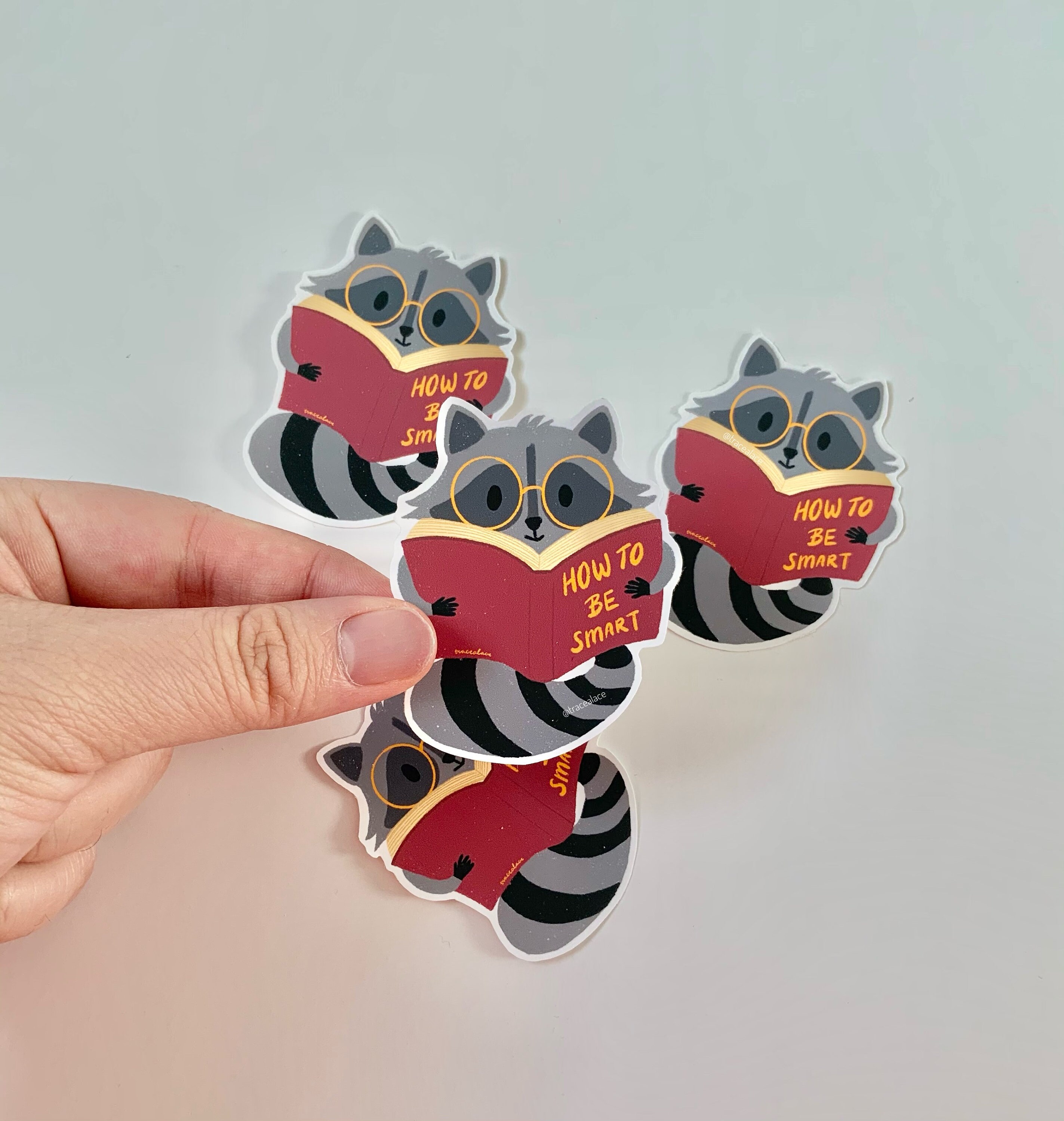 Raccoon Sticker raccoons tickers cute animal stickers nerd | Etsy