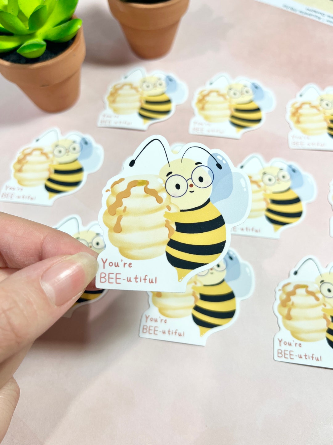 Cute Sticker You're Bee-utiful Bee Sticker, Cute Bee Sticker, Bumblebee ...