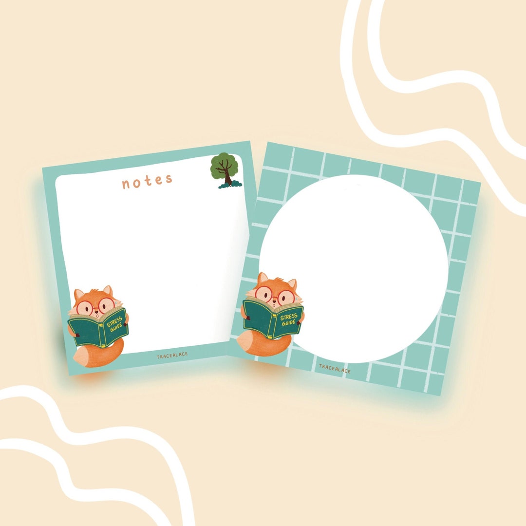 Fox Memo Pads, Handmade Memo Pads, Notepads, Sticky Notes - Etsy