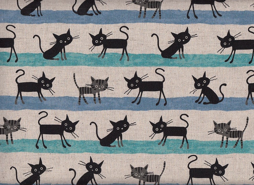 19.90 Eur/meter Japan Fabric Cotton Linen Canvas 50 Cm X 110 Cm Cat ...