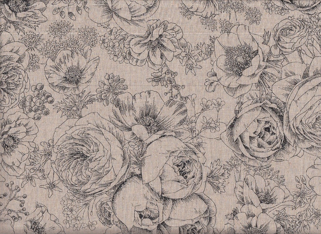 29.00 Eur/meter Oilcloth Laminated Japanese Fabric Cotton Linen 50 Cm X ...
