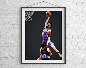 Ja Morant Dunk Poster Basketball Poster Sports Print - Etsy