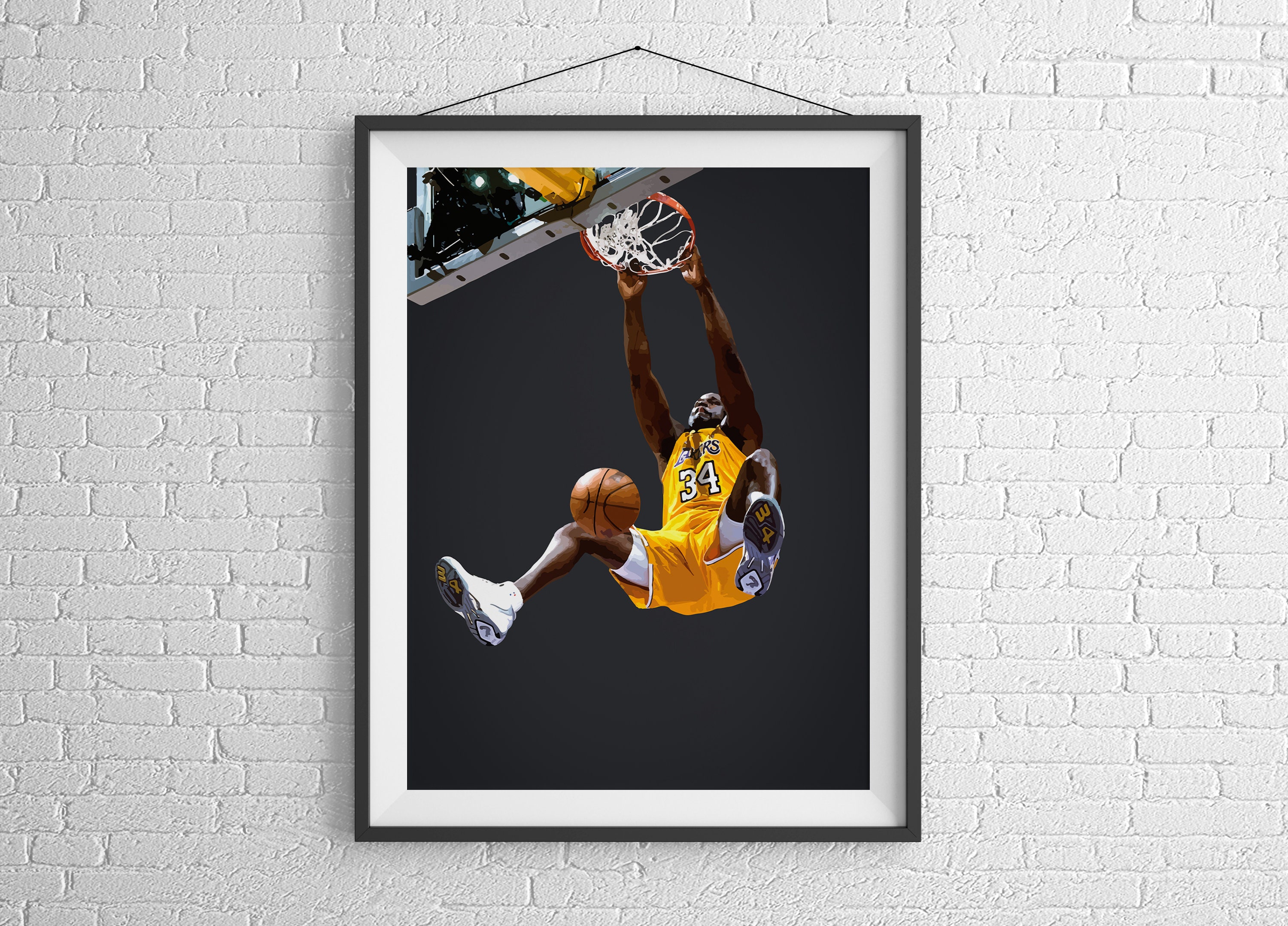 Shaquille O'neal Poster Sports Poster NBA Poster Gift - Etsy Australia